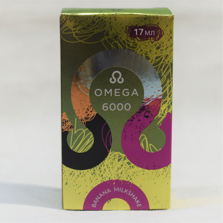 Купить Omega 6000 Затяжек Банановый коктейль в Ярославле с доставкой | Табачка76 - Все для кальяна