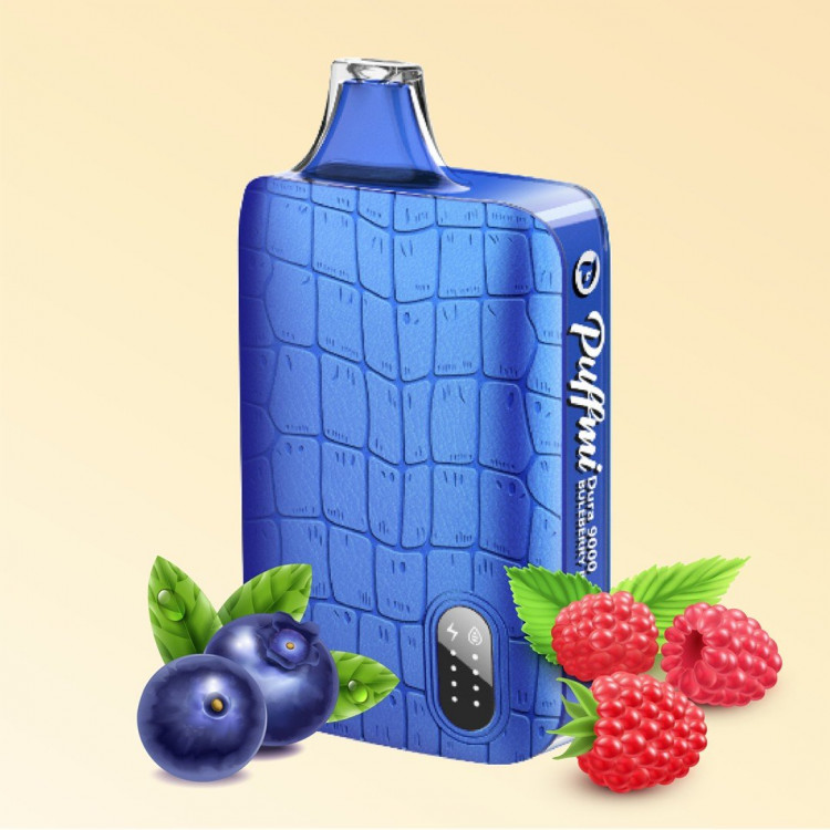 Купить PUFFMI DURA 9000 Strong BLUEBERRY RASPBERRY в Ярославле с ...